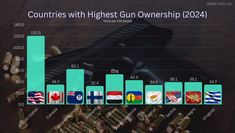 How Many Guns Are in America in 2024? Looking Down the Barrel - NSIN
